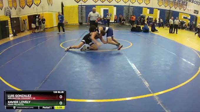 138 Blue Champ. Round 1 - Luis Gonzalez, Wellington Community Hs vs ...