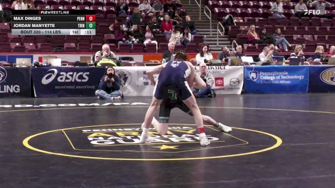 114 lbs Consi 3 - Max Dinges, Penns Valley vs Jordan Manyette, Trinity*