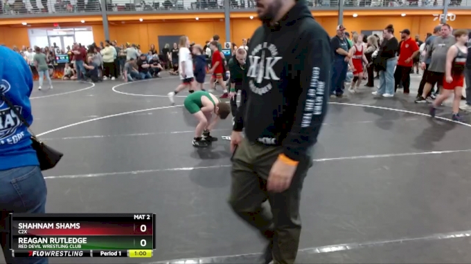 85 lbs 3rd Place Match - Shahnam Shams, C2X vs Reagan Rutledge, Red ...