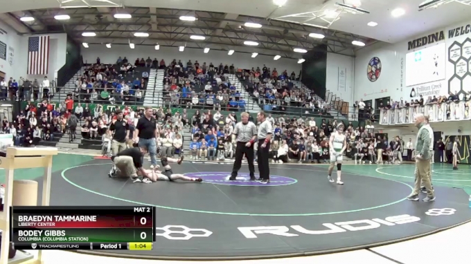 106 lbs 1st Place Match - Braedyn Tammarine, Liberty Center vs Bodey ...