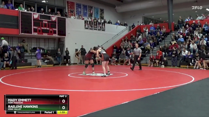 170 lbs Quarterfinal - Raelene Hawkins, Iowa Valley vs Mady Emmett ...