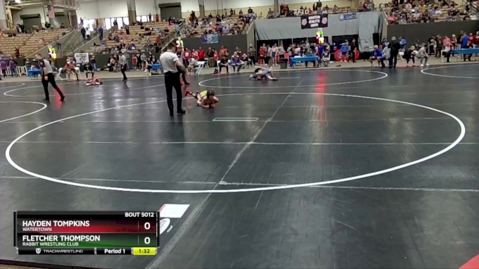 80 lbs Champ. Round 1 - Hayden Tompkins, Watertown vs Fletcher Thompson ...