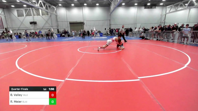 145A lbs Quarterfinal - Braeden Valley, Yale Street vs Ryan Meier ...