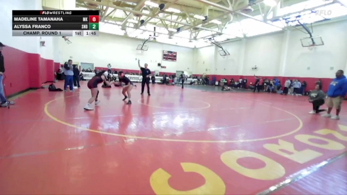 130 lbs Champ. Round 1 - Alyssa Franco, San Dimas vs Madeline Tamanaha ...