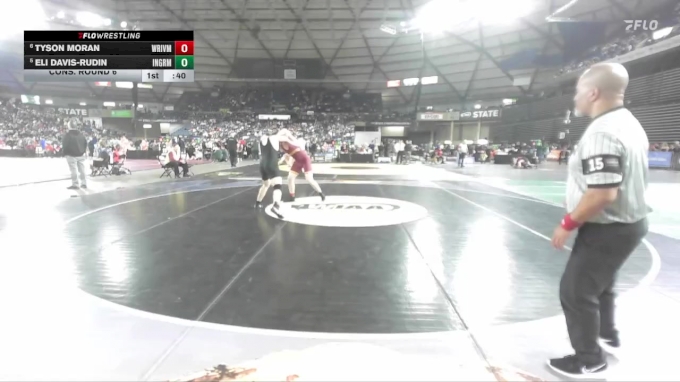 Boys 3A 190 lbs Cons. Round 6 - Eli Davis-Rudin, Ingraham vs Tyson ...