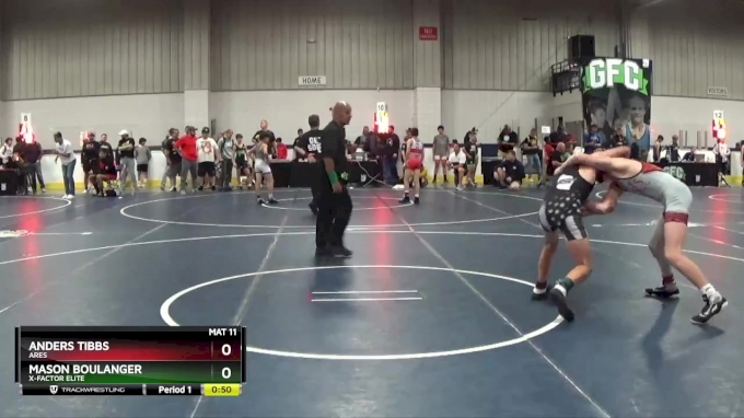 120 lbs Cons. Round 2 - Anders Tibbs, Ares vs Mason Boulanger, X-Factor ...