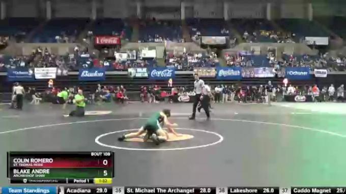 Quarterfinal - Blake Andre, Archbishop Shaw vs Colin Romero, St. Thomas ...