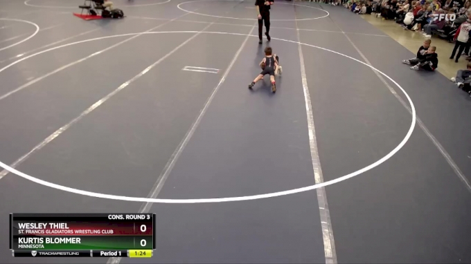 Cons. Round 3 - Kurtis Blommer, Minnesota vs Wesley Thiel, St. Francis ...