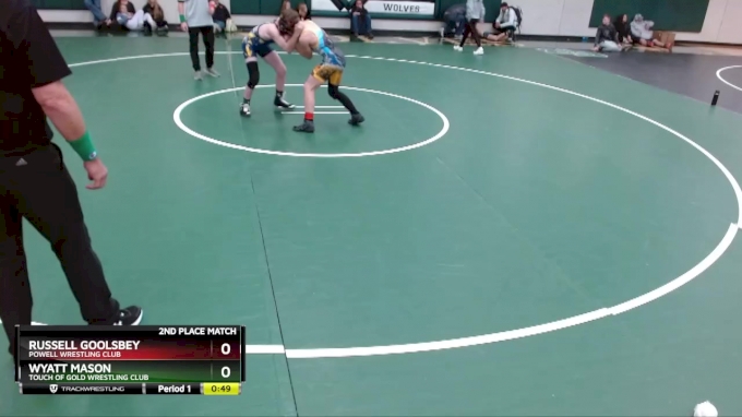 110 lbs 2nd Place Match - Wyatt Mason, Touch Of Gold Wrestling Club vs ...