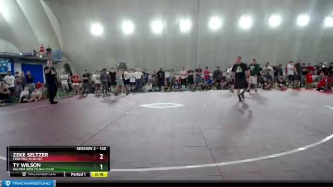 135 lbs Semifinal - Zeke Seltzer, Fighting Irish WC vs Ty Wilson ...
