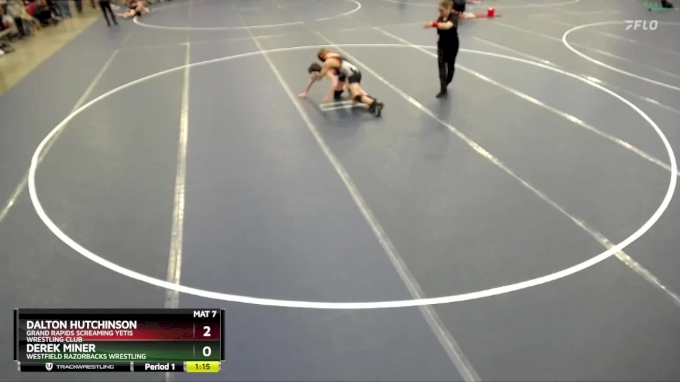 106 lbs Quarterfinal - Derek Miner, Westfield Razorbacks Wrestling vs ...