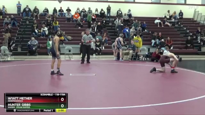 118-119A 1st Place Match - Hunter Gibbs, Xavier, Cedar Rapids vs Wyatt ...