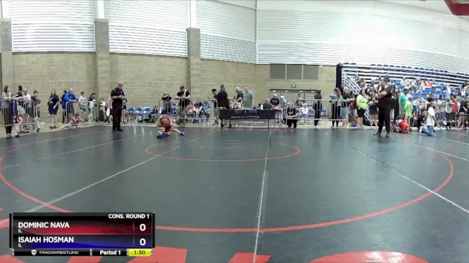 67 lbs Cons. Round 1 - Dominic Nava, IL vs Isaiah Hosman, IL