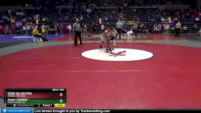 125 lbs Quarterfinal - Isiah Harris, North Boone WC vs Zion Silvestre ...