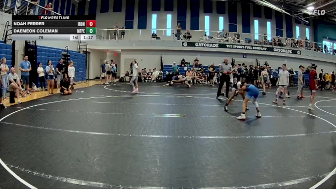 76 lbs Semis & 1st Wrestleback (8 Team) - Noah Ferrer, Iron Horse vs Daemeon Coleman, MF Purge Elite