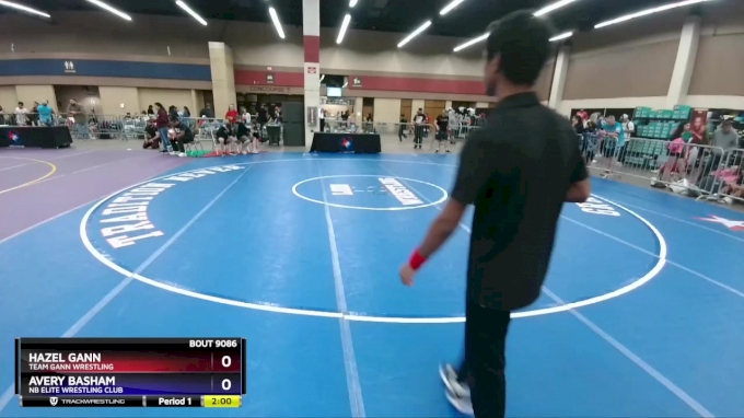 80 lbs Cons. Semi - Hazel Gann, Team Gann Wrestling vs Avery Basham, NB ...