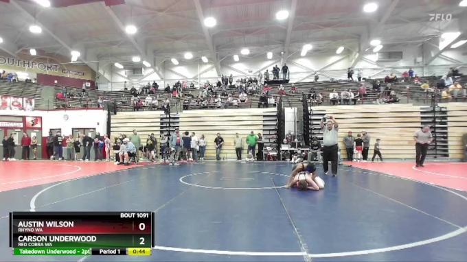 90-99 lbs Cons. Round 2 - Austin Wilson, Rhyno WA vs Carson Underwood ...