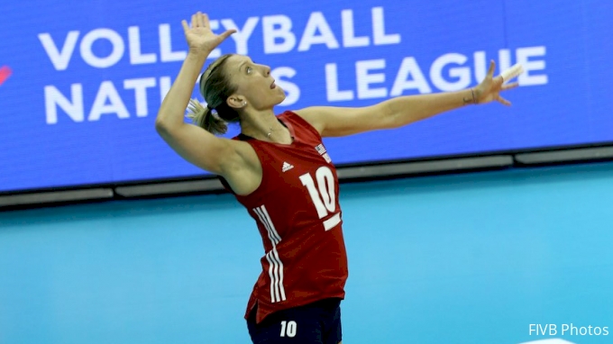 Jordan Larson Leads USA To Another Straight-Set Victory - FloVolleyball