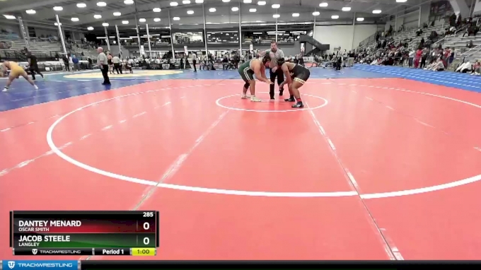 285 lbs Cons. Round 3 - Jacob Steele, Langley vs Dantey Menard, Oscar Smith