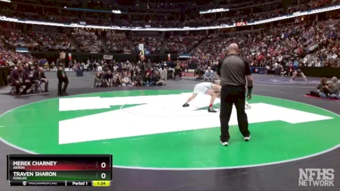 120-2A 1st Place Match - Traven Sharon, Fowler vs Merek Charney, Akron