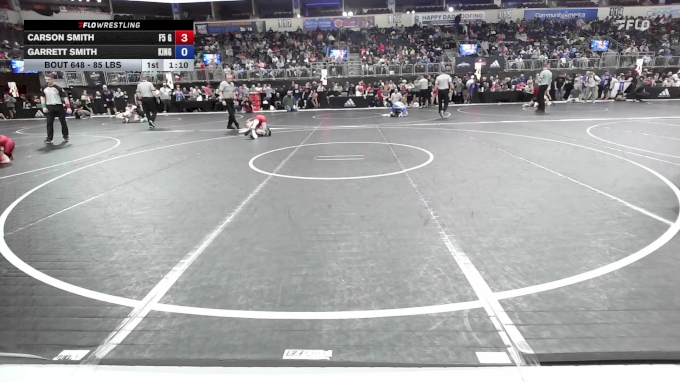 85 lbs Round Of 16 - Carson Smith, F5 Grappling vs Garrett Smith, King ...