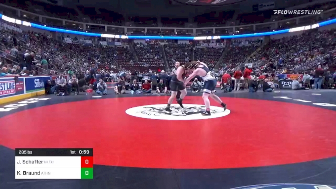 285 lbs Consolation - Joshua Schaffer, Northern Lehigh vs Keagan Braund ...