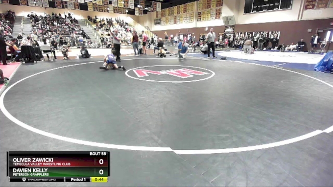 71 lbs Round 1 - Davien Kelly, Peterson Grapplers vs Oliver Zawicki ...