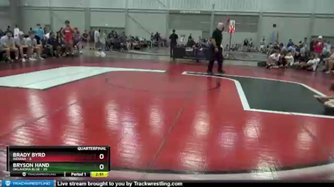 100 lbs Quarterfinals (8 Team) - Brady Byrd, Indiana vs Bryson Hand ...