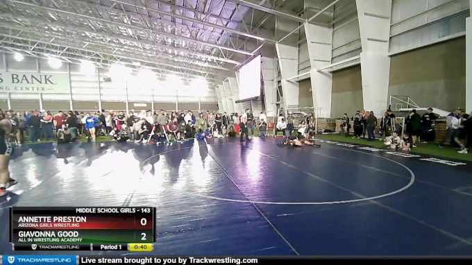 143 lbs Semifinal - Giavonna Good, All In Wrestling Academy vs Annette ...