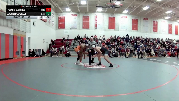 190 lbs Cons. Semi - Amir Barnes, Orange vs Xavier Covelli, Woodridge