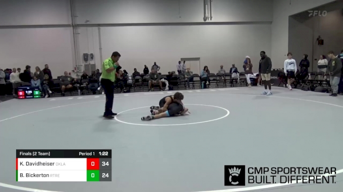 100 lbs Finals (2 Team) - Brandon Bickerton, Roundtree vs Kole ...