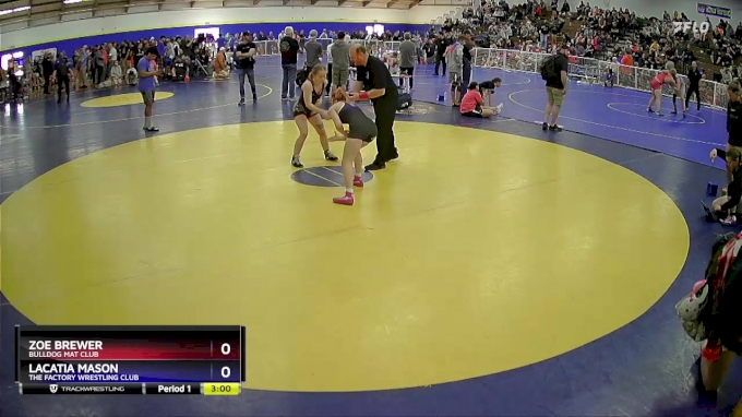 110 lbs 3rd Place Match - Zoe Brewer, Bulldog Mat Club vs Lacatia Mason ...