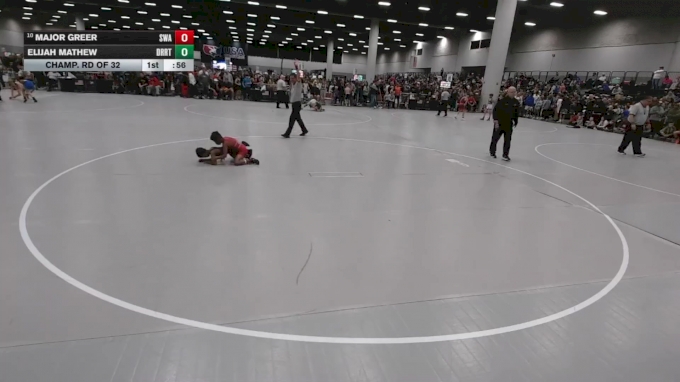 53 lbs Champ. Rd Of 32 - Elijah Mathew, Dragon RTC vs Major Greer ...