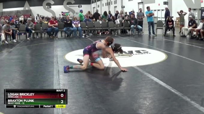 75 lbs Quarterfinals (8 Team) - Braxton Plunk, Beast Mode vs Logan ...
