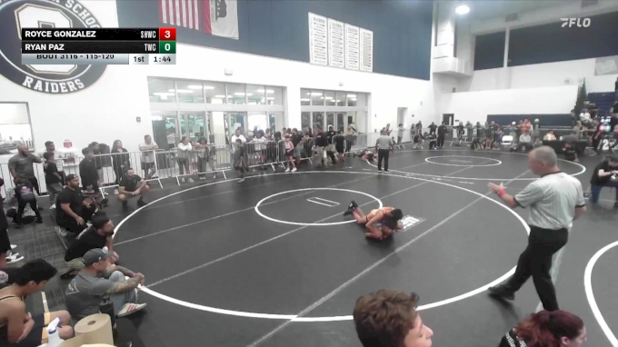 115-120 lbs Round 3 - Royce Gonzalez, Savage House Wrestling Club vs ...