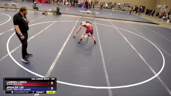 138 lbs Cons. Round 1 - Landen Lorch, Blaine Wrestling vs Spencer Lee ...