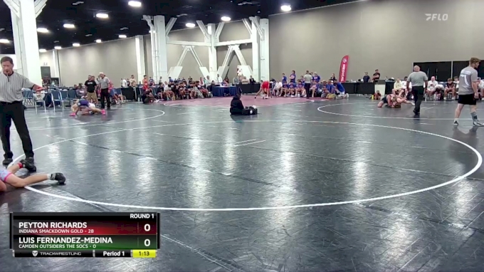 144 lbs Round 1 (16 Team) - Peyton Richards, Indiana Smackdown Gold vs ...