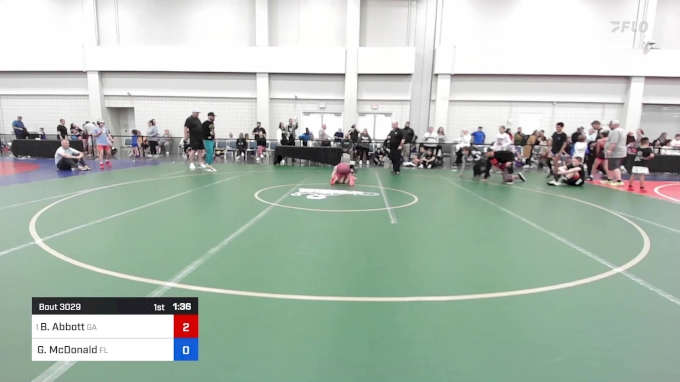 87 lbs 1/4 Final - Beau Abbott, Georgia vs Greyson McDonald, Florida