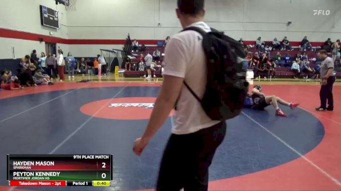 144 lbs 9th Place Match - Hayden Mason, Sparkman vs Peyton Kennedy ...