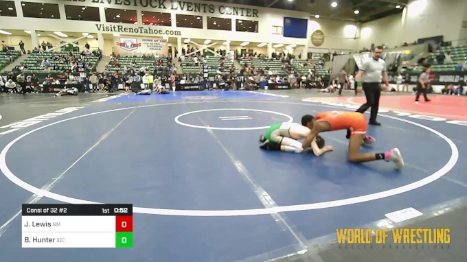 101 lbs Consi Of 32 #2 - Jayshaun Lewis, New Mexico 2 vs Branson Hunter ...