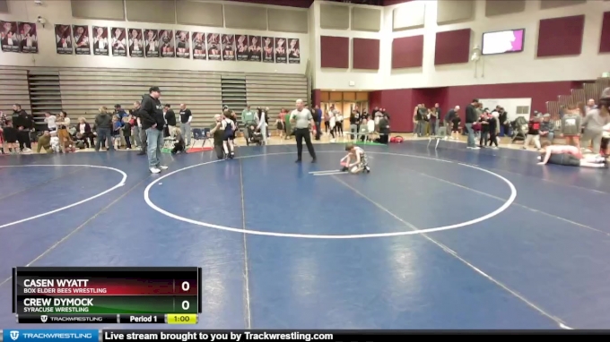 62 lbs Champ. Round 1 - Casen Wyatt, Box Elder Bees Wrestling vs Crew ...