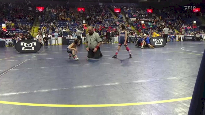 45 lbs Quarterfinal - Penelope Foster, Conestoga Valley vs Katie ...