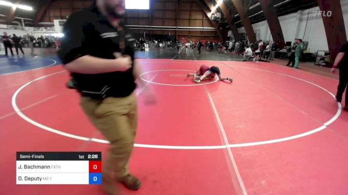 106A lbs Semifinal - Joe Bachmann, Fath Christian Academy vs Dominic ...