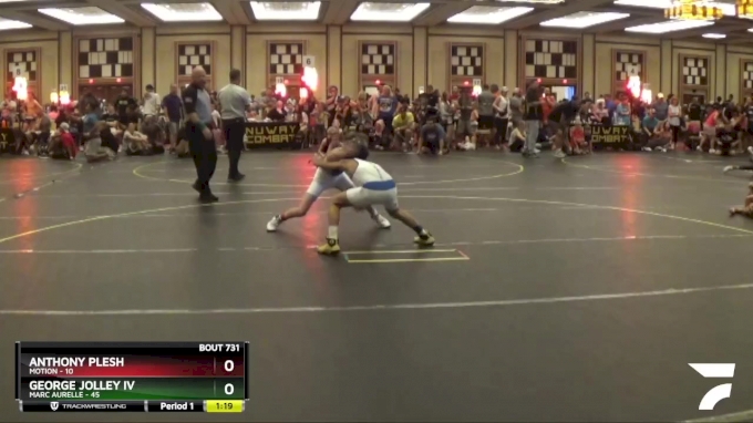 78 lbs Quarterfinal - George Jolley Iv, Marc Aurelle vs Anthony Plesh ...