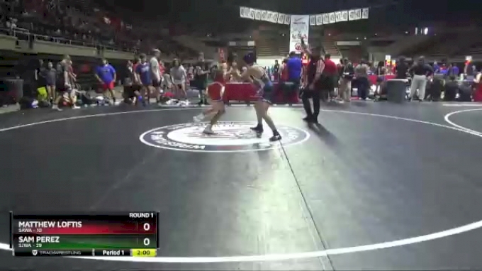 125 lbs Round 1 (4 Team) - Matthew Loftis, SAWA vs Sam Perez, SJWA