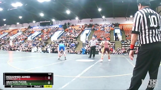 126 lbs Quarterfinals (8 Team) - Grayson Fuchs, Detroit Catholic ...