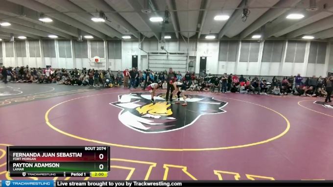 110 lbs Champ. Round 2 - Fernanda Juan Sebastian, Fort Morgan vs Payton ...