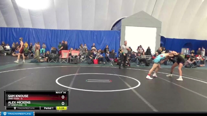 126 lbs Round 7 (8 Team) - Sam Knouse, Ohio Titan vs Alex Mickens, CP ...