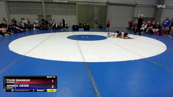 130 lbs Placement Matches (8 Team) - Tyler Swanigan, Michigan vs Amanda ...