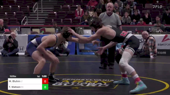 152 lbs Quarterfinal - Max Bluhm, Lackawanna Trail vs Ty Watson, Penns ...